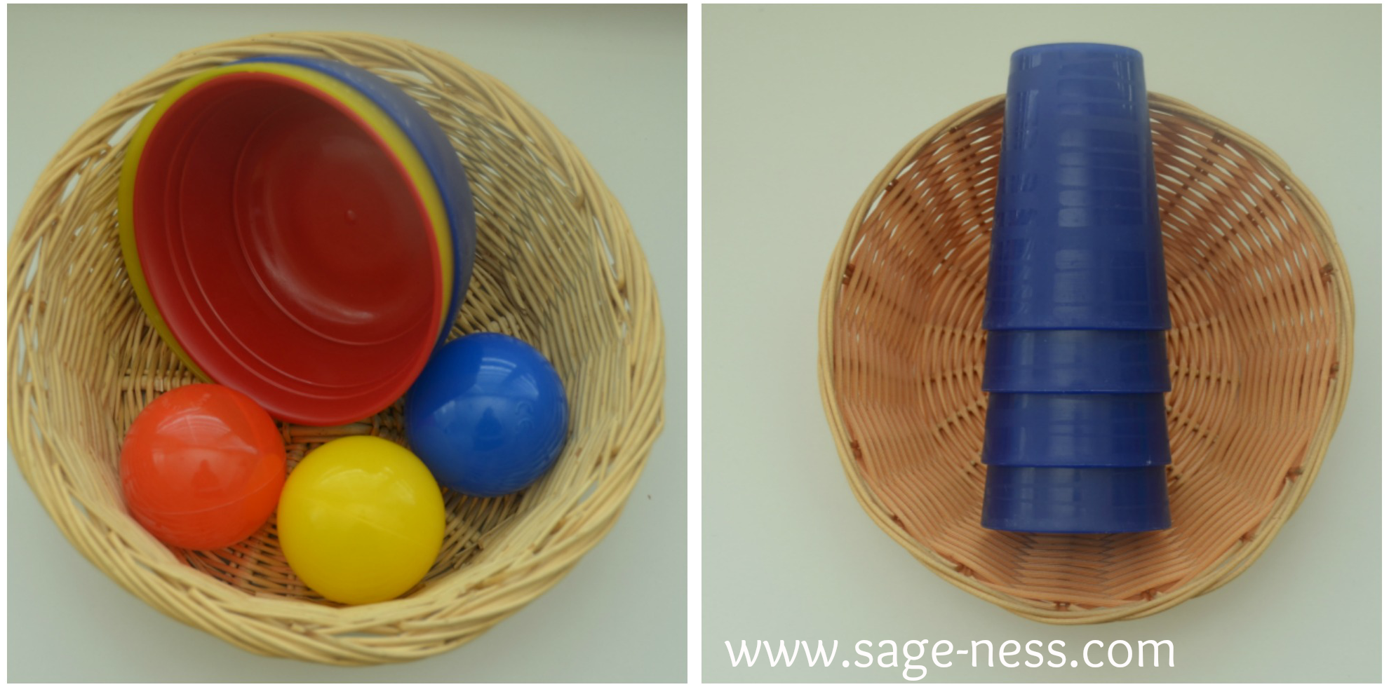 Montessori Inspired discovery basket 1 year old | Sageness