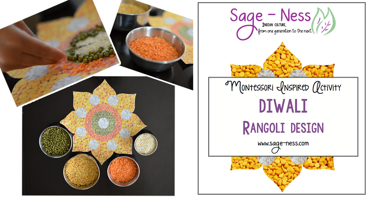 Diwali Kids Activities – Rangoli Design | Sageness