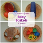 Montessori Inspired discovery basket 1 year old | Sageness